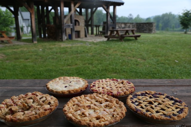 Pies outside - Evan Kleiman